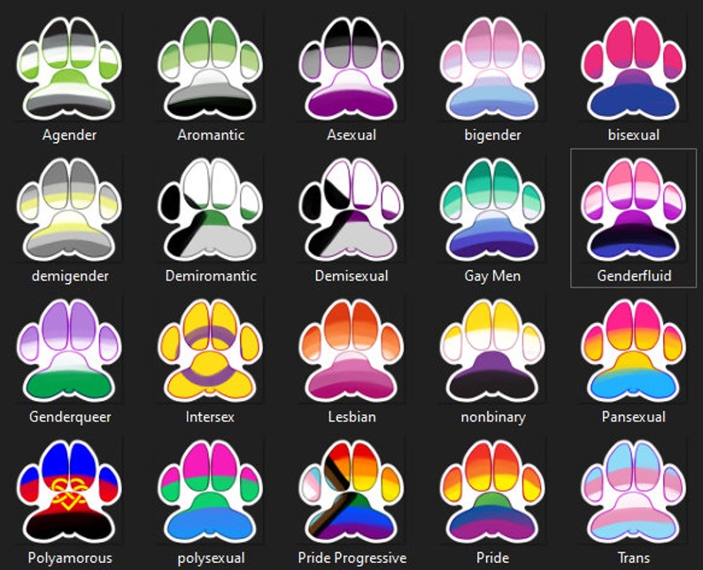 Pride Paws - Stickers & Emotes - Twitch - Discord - Streaming Alerts - Etsy