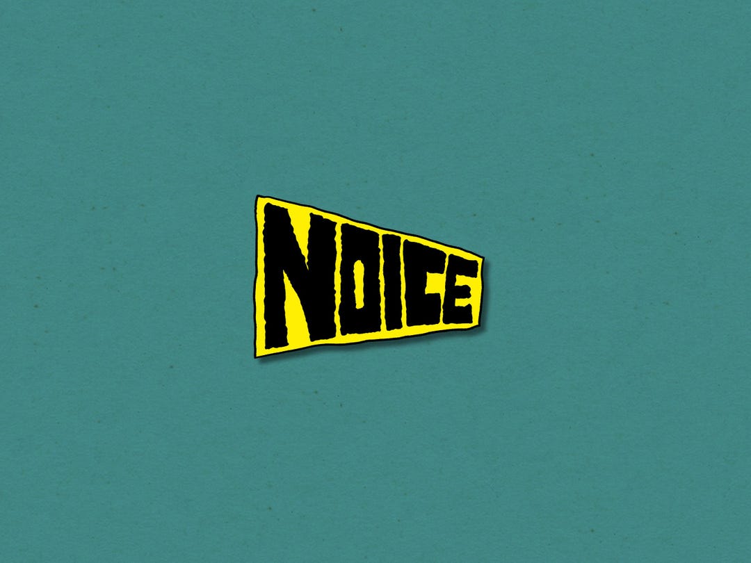 Noice, Funny Laminated Vinyl Sticker - Etsy