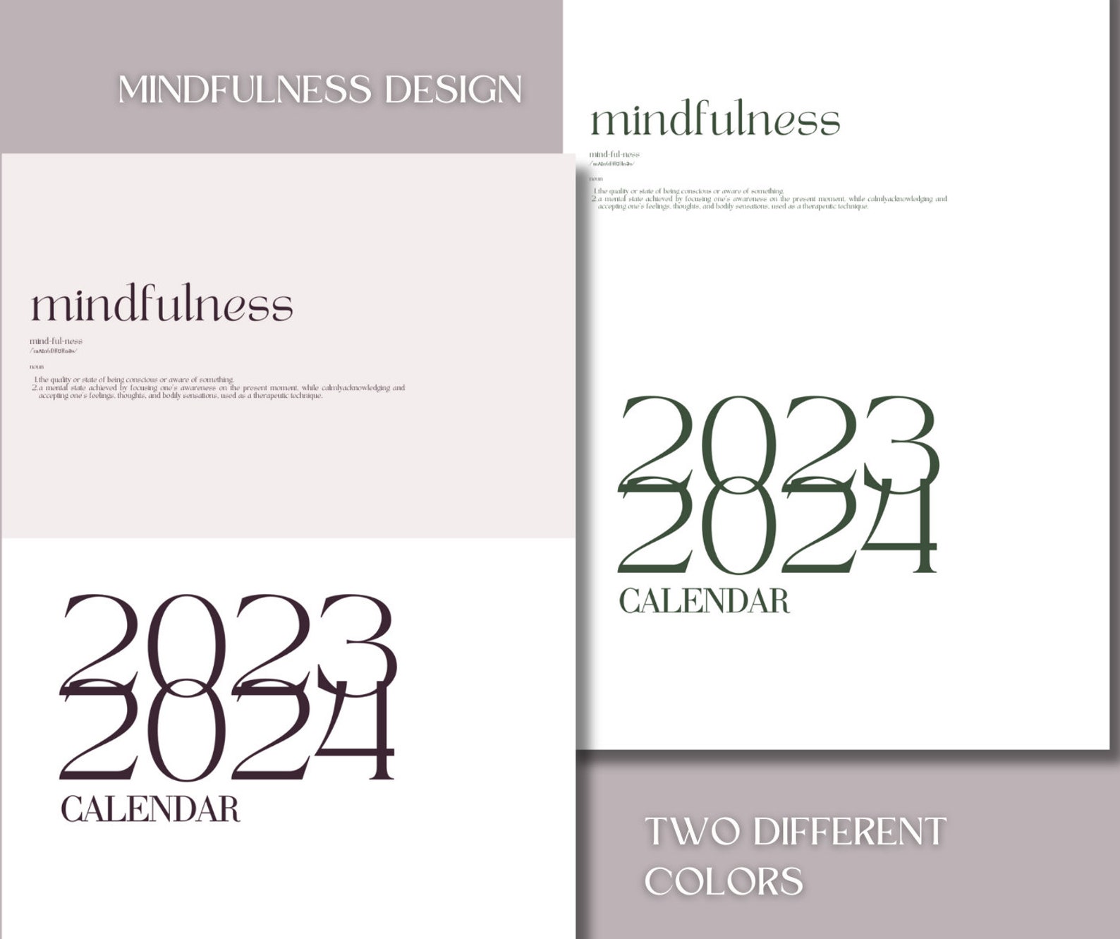 Mindfulness Calendar 2023-2024 Printable | Quotes Calendar | Wall ...