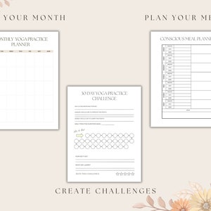 Printable Yoga Journal and Planner Meditation Journal Yoga Routine ...