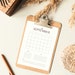 2023-2024 Calendar Printable | Boho Printable Calendar | Minimalist ...
