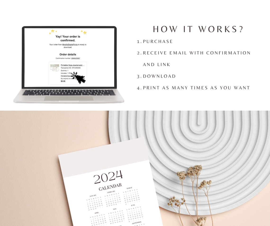 Mindfulness Calendar 2023-2024 Printable | Quotes Calendar | Wall ...