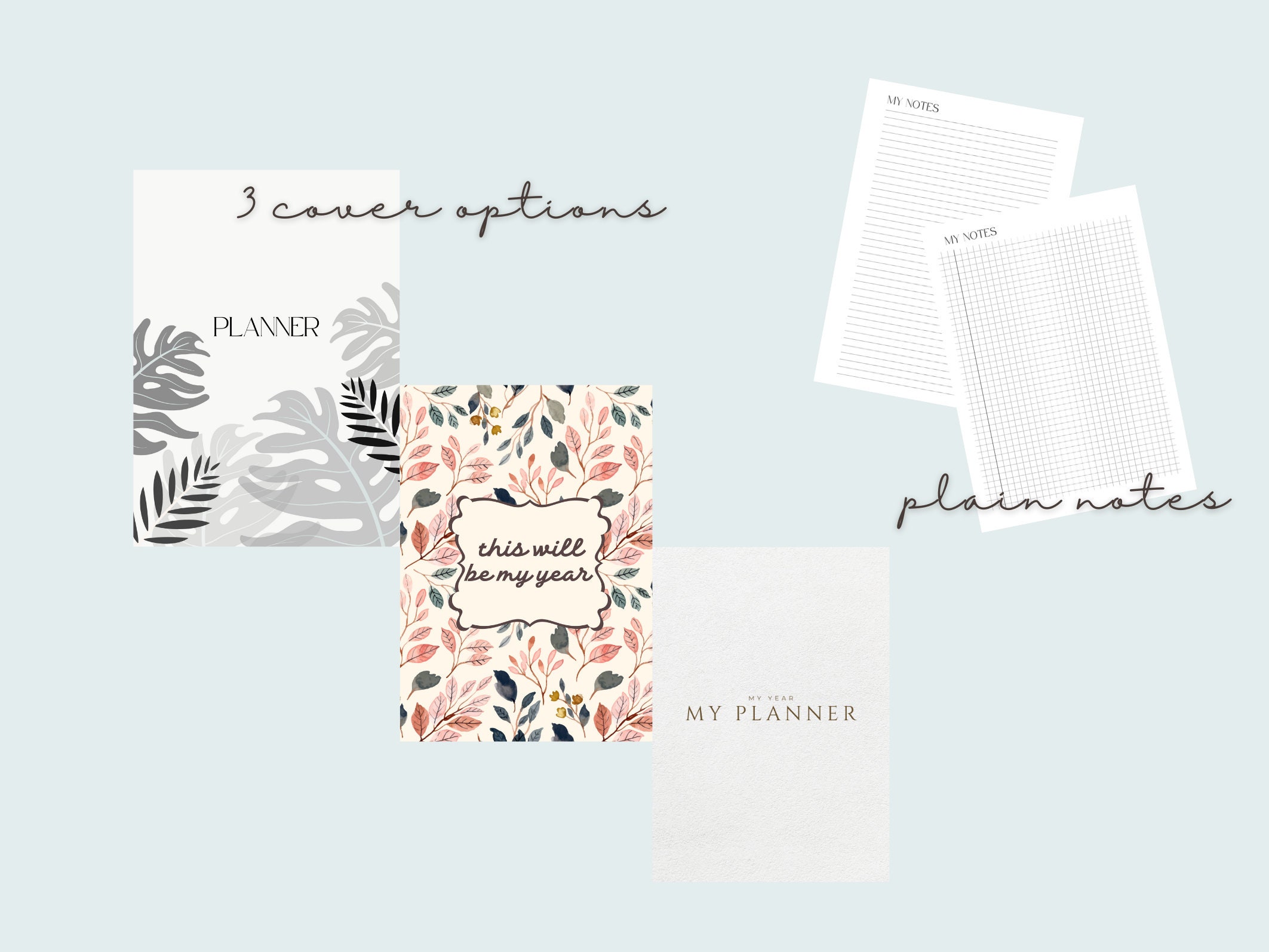 Printable Personal Planner | Organizer Planner | Custom Planner Undated ...