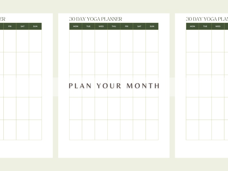 Yoga Journal and Planner Printable and Fillable Wellness Planner ...