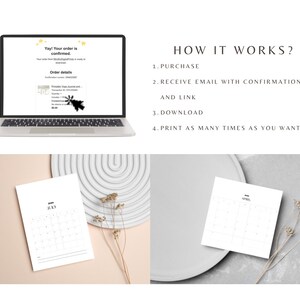 Wall Calendar 2023-2024 Printable and Editable | Minimalist Calendar ...