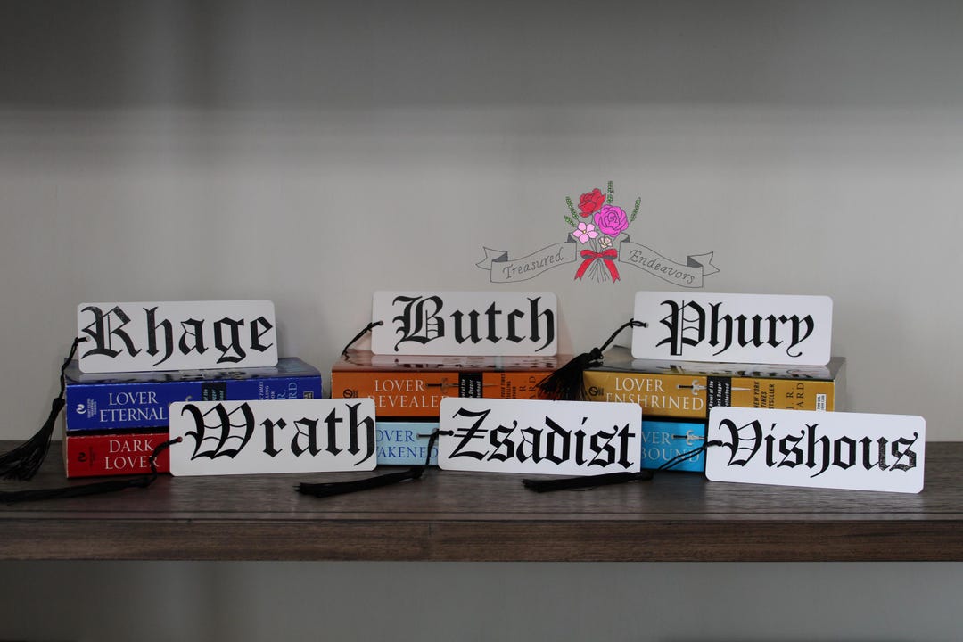 Bookmark Black Dagger Brotherhood J. R. Ward BDB Bdaggerb Reference ...