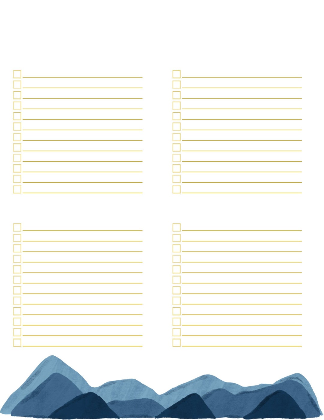 Blank TO DO List (printable) - Etsy