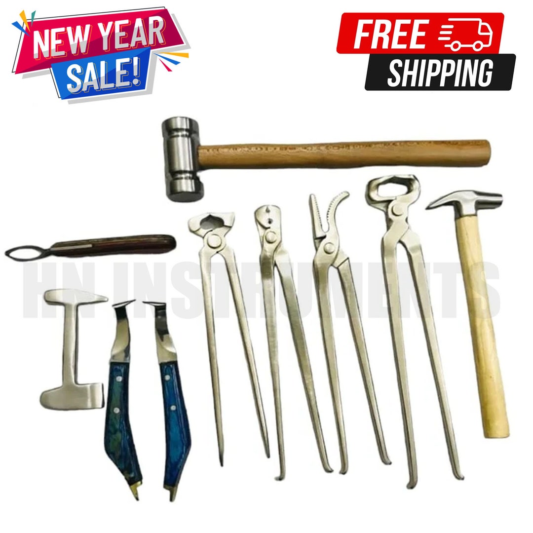 Farrier Tools 10 PC Set Horse Trimming Care Set horse Hoof - Etsy