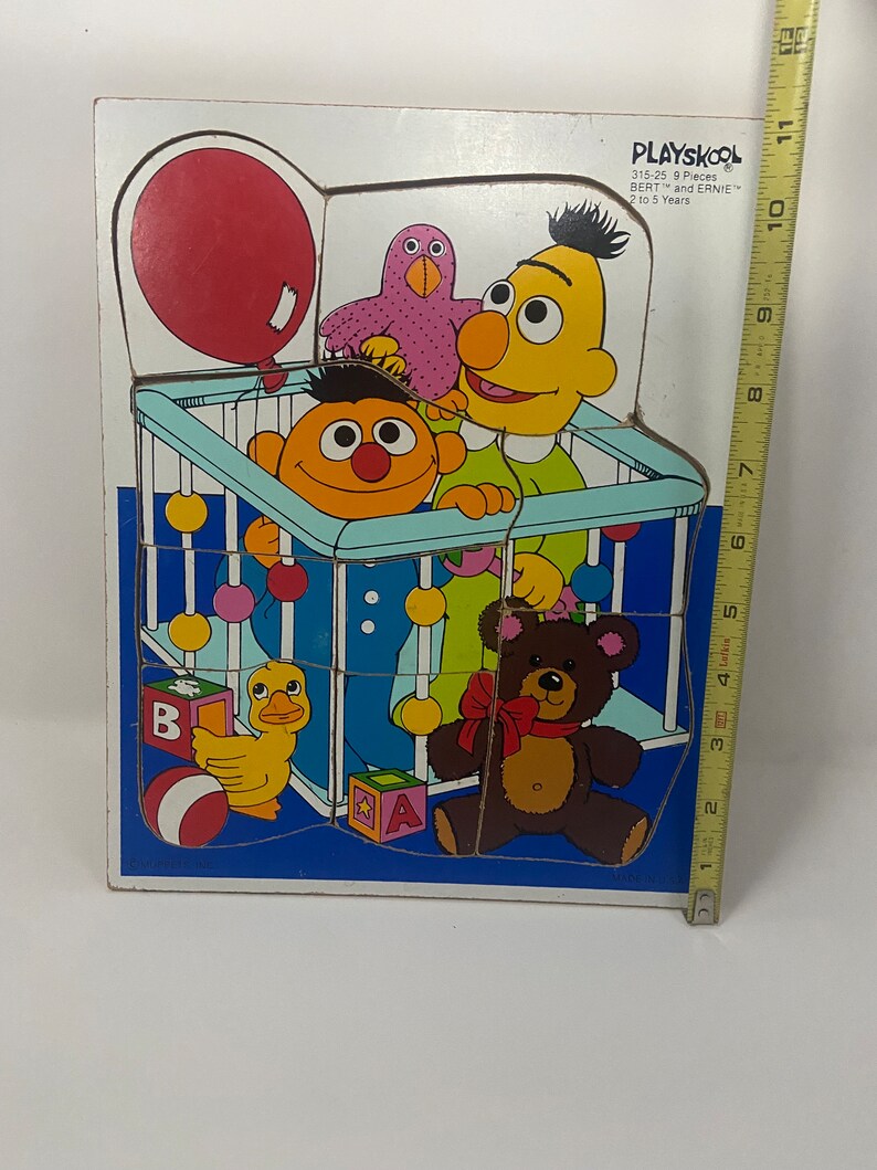 Playskool Puzzle - BERT and ERNIE - 9 Pieces - Etsy