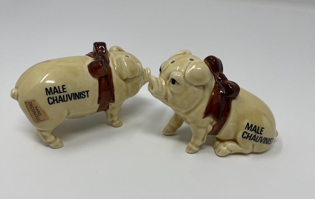 Norcrest Male Chauvinist Pig- Salt & Pepper Shakers - Etsy