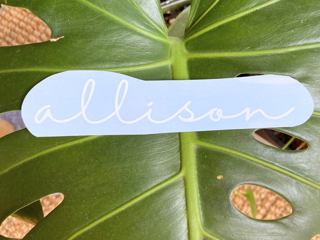 Custom Script Handwriting Name Decals | Personalized Vinyl Stickers - Etsy