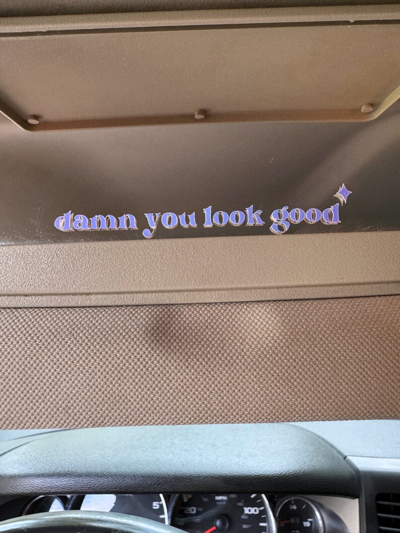 Damn, You Look Good Mirror Decal Decorative Stickers Words of ...