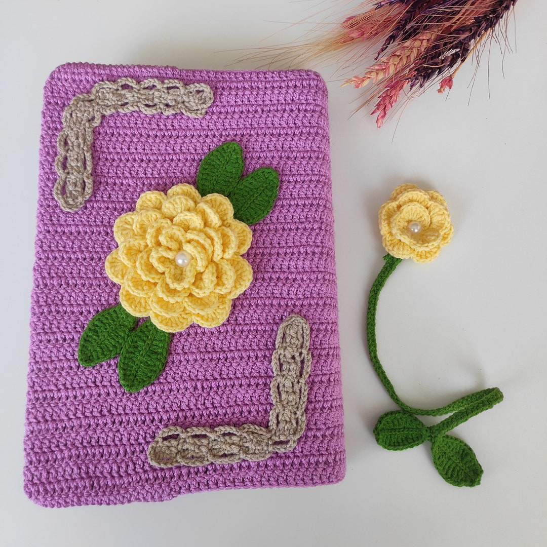Book Cover, Book Protector, Crochet Book Cover, Mother's Day Gift, Gift ...