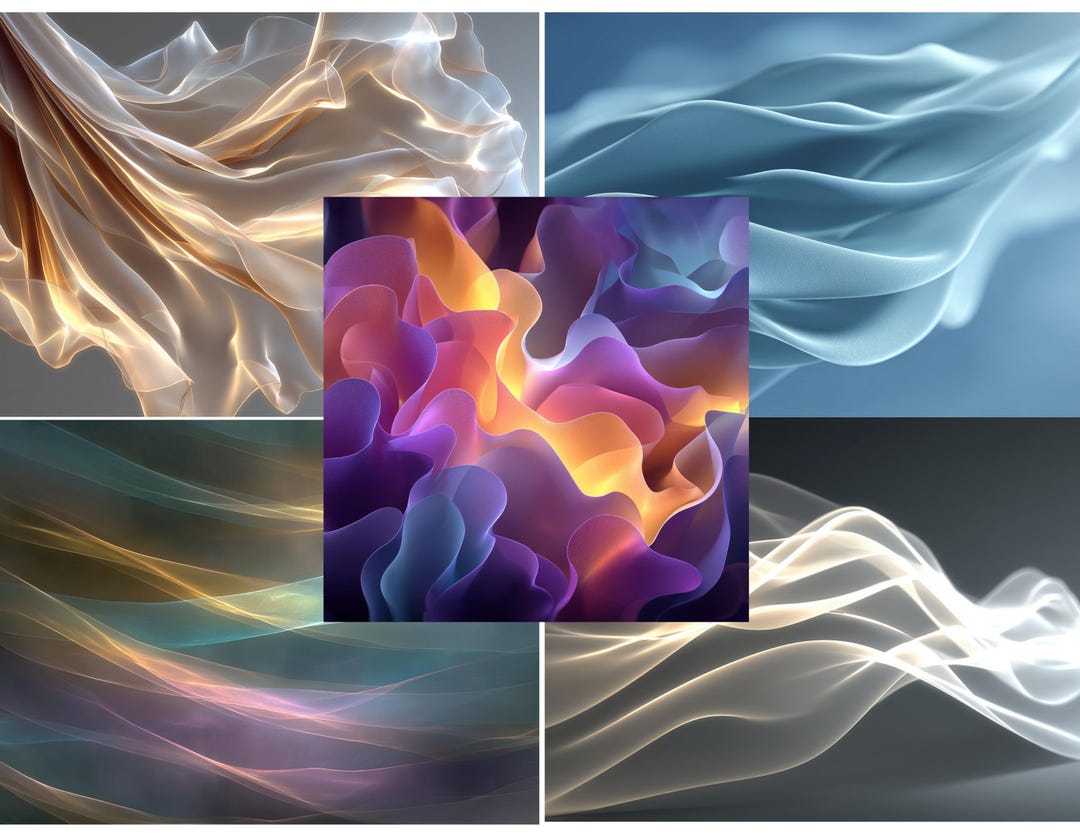 Ethereal Veils Textures | 60+ Flowing Light Backgrounds, Abstract ...