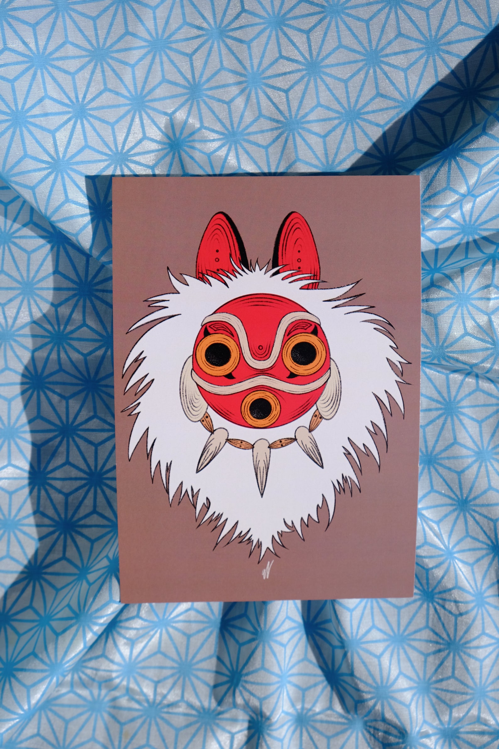 Mononoke Mask A5 Artprint - Etsy