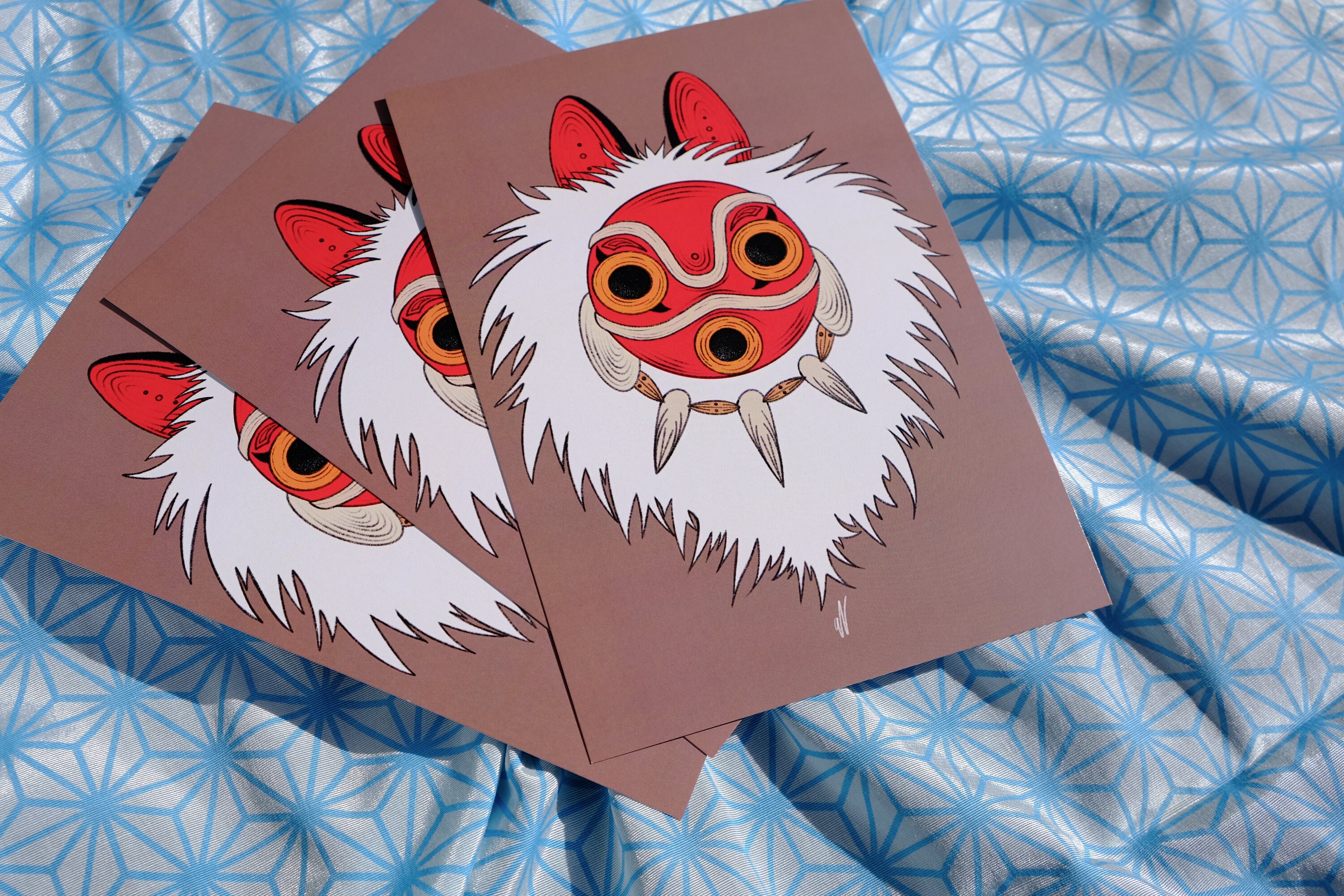 Mononoke Mask A5 Artprint - Etsy