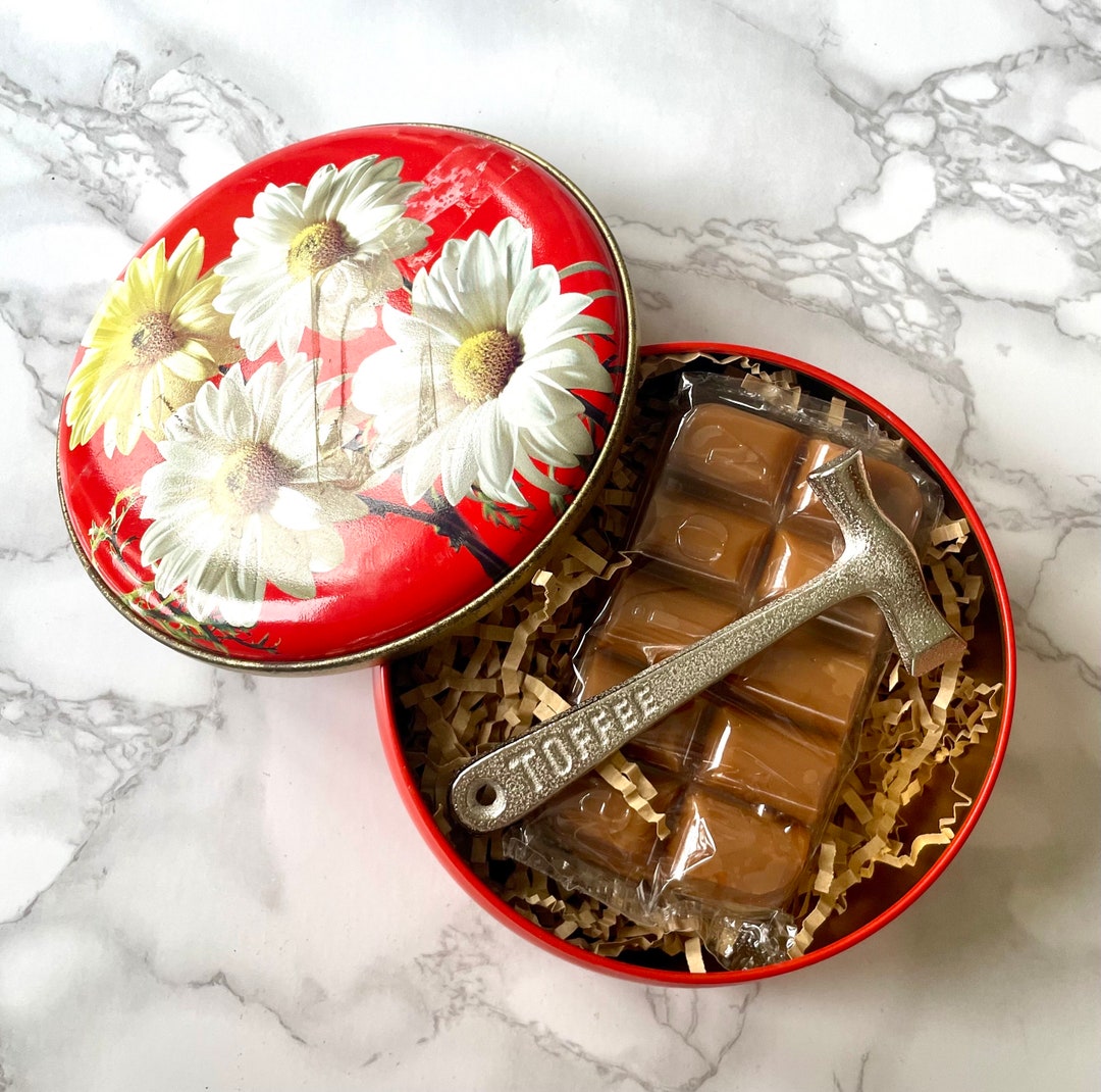 Vintage Traditional English Toffee Tin Gift, Full of Slab Toffee ...