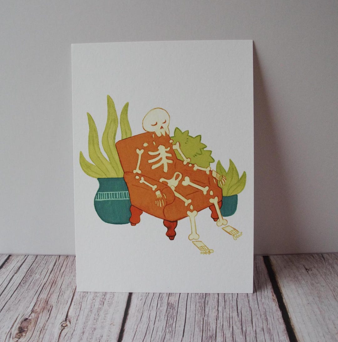 Boney Green Thumb Art Print - Etsy