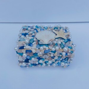 Mystical Seashell Jewelry Box, Mermaid Core Trinket Box, Star Fish ...