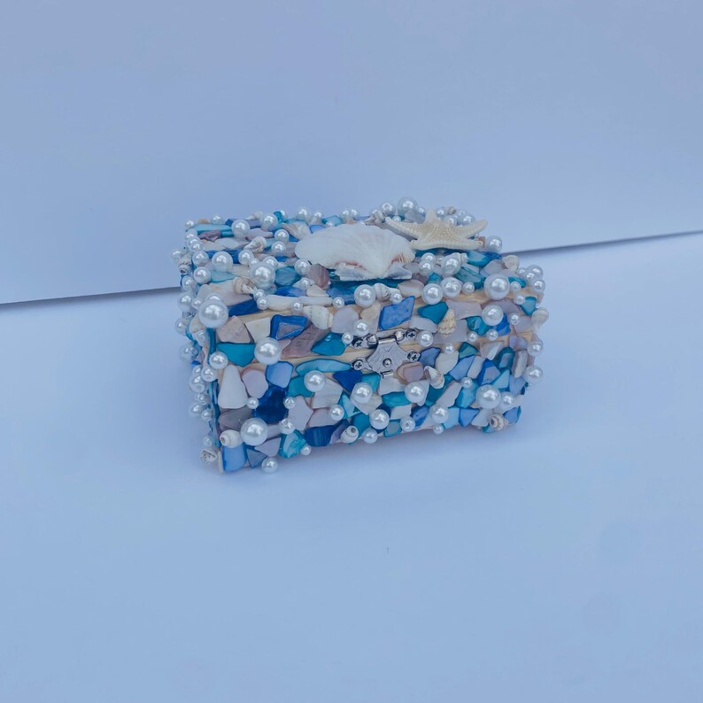 Mystical Seashell Jewelry Box, Mermaid Core Trinket Box, Star Fish ...