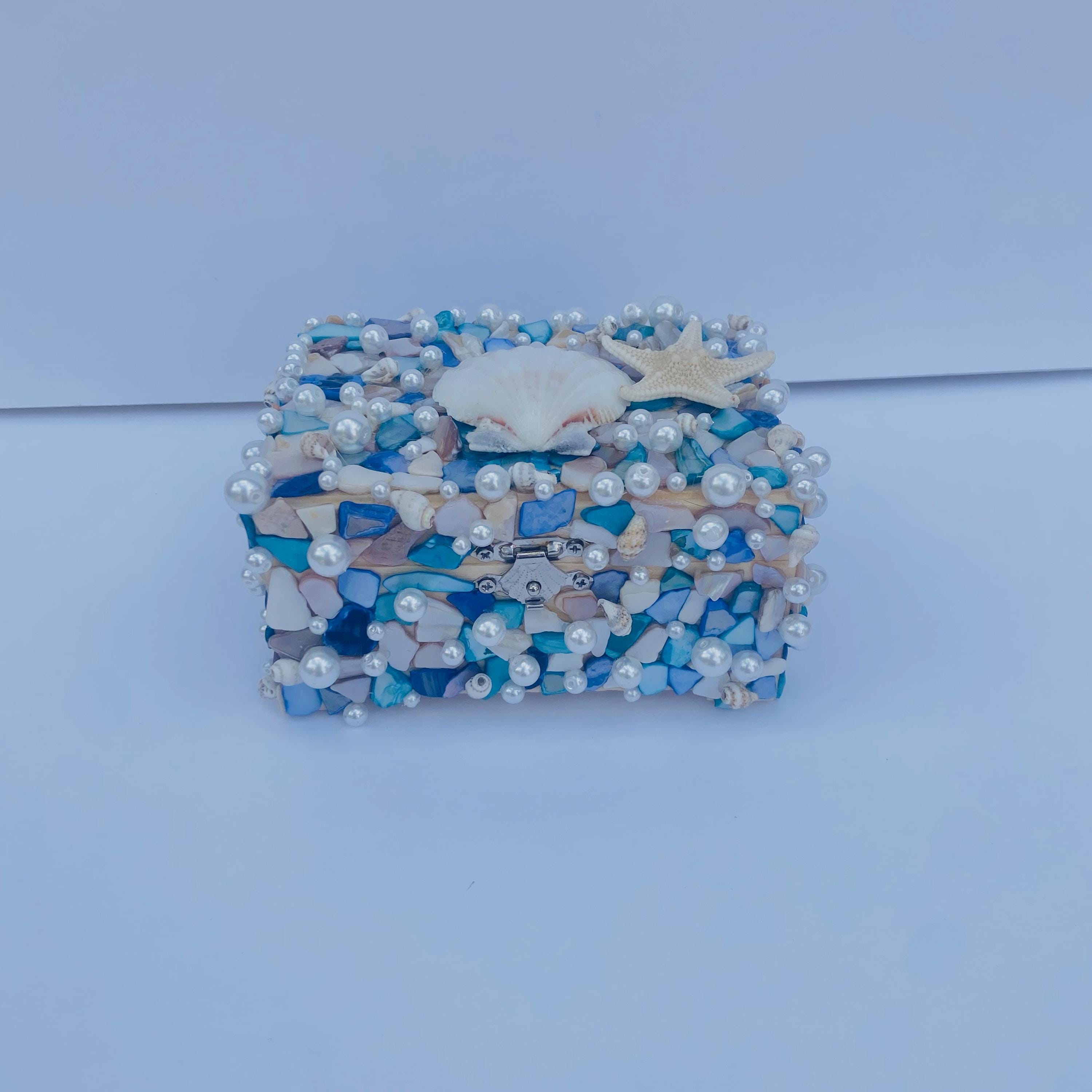 Mystical Seashell Jewelry Box, Mermaid Core Trinket Box, Star Fish ...