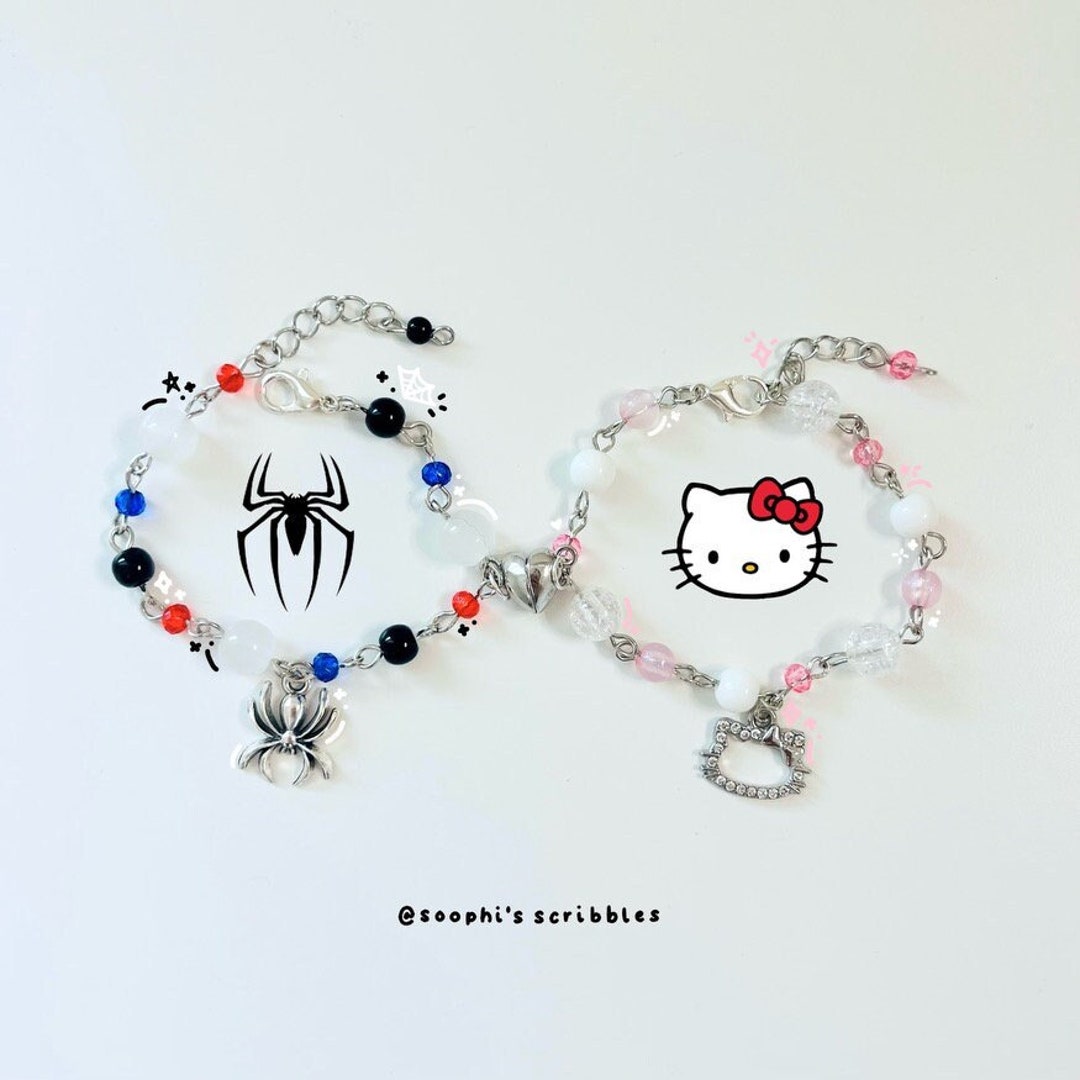 Spiderman and Hello Kitty Bracelet | Spiderman Bracelet | Sanrio ...