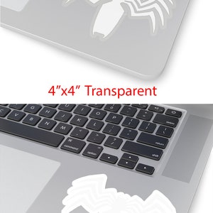 Venom Logo Minimalistic Sticker, Laptop Stickers, Water Bottle, Spider ...