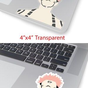 Ryomen Sukuna Minimalistic Sticker, Laptop Stickers, Water Bottle ...