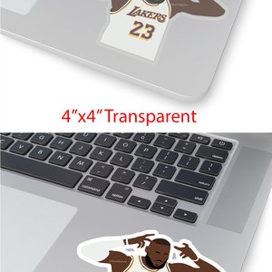 Lebron James, King Lakers Sticker, Crown Laptop Stickers, Water Bottle ...
