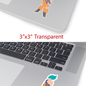 Goku Blue God Minimalistic Sticker, Laptop Stickers, Water Bottle, DBZ ...