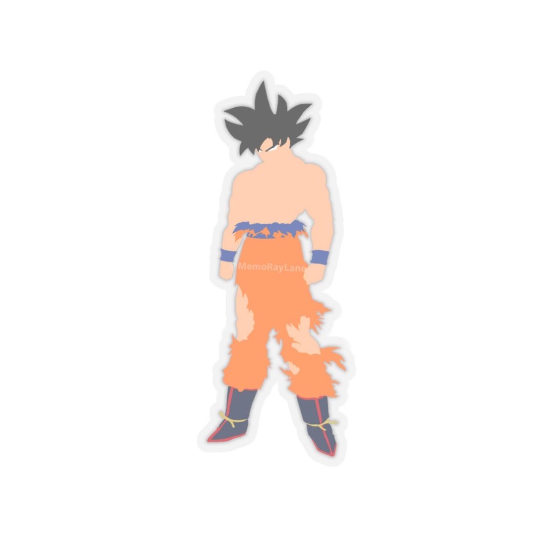 Goku Omen Minimalistic Sticker, Laptop Stickers, Water Bottle, DBZ ...