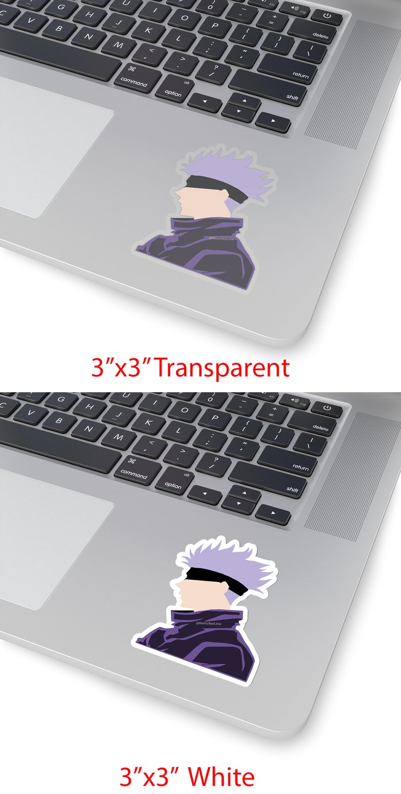 Gojo Satoru Minimalistic Sticker, Laptop Stickers, Water Bottle ...