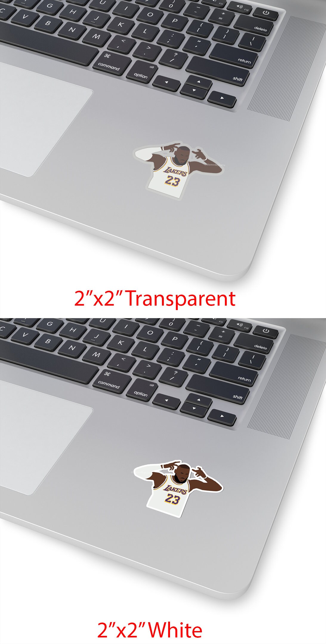 Lebron James, King Lakers Sticker, Crown Laptop Stickers, Water Bottle ...