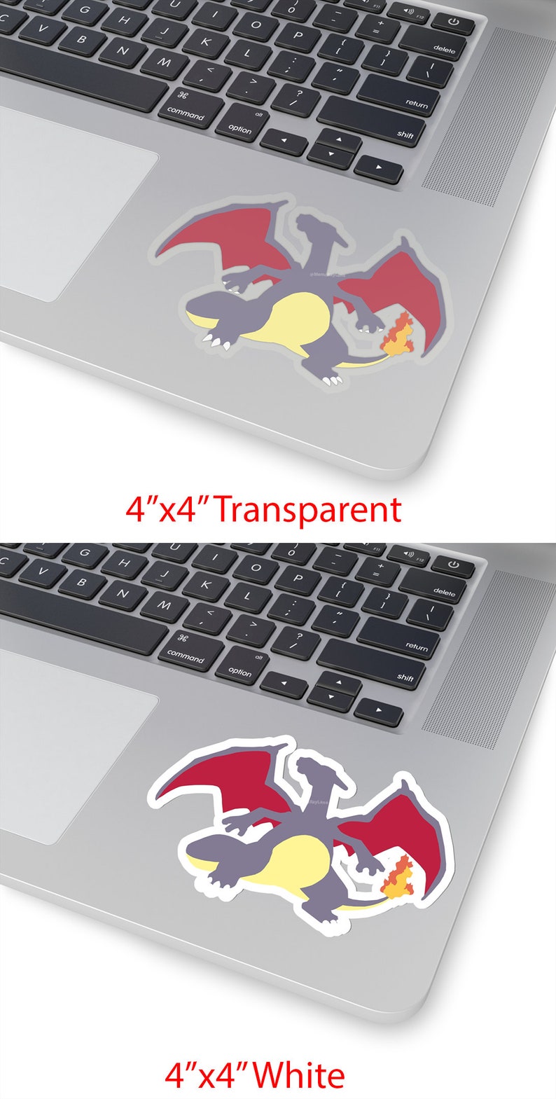 Charizard Shiny Sticker, Laptop Stickers, Water Bottle, Pokemon Go ...