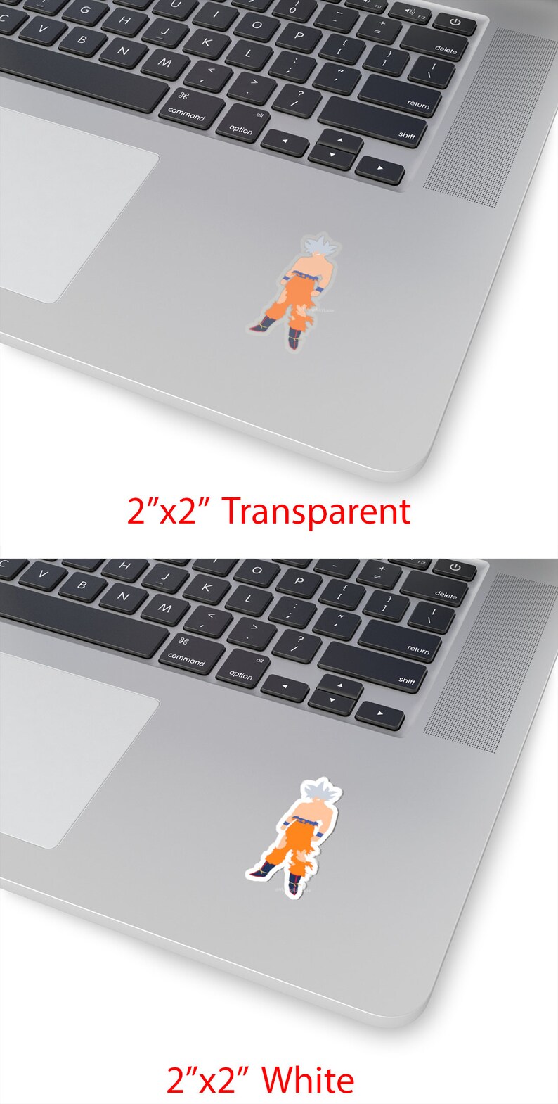 Ultra Instinct Goku Minimalistic Sticker, Laptop Stickers Water Bottle ...