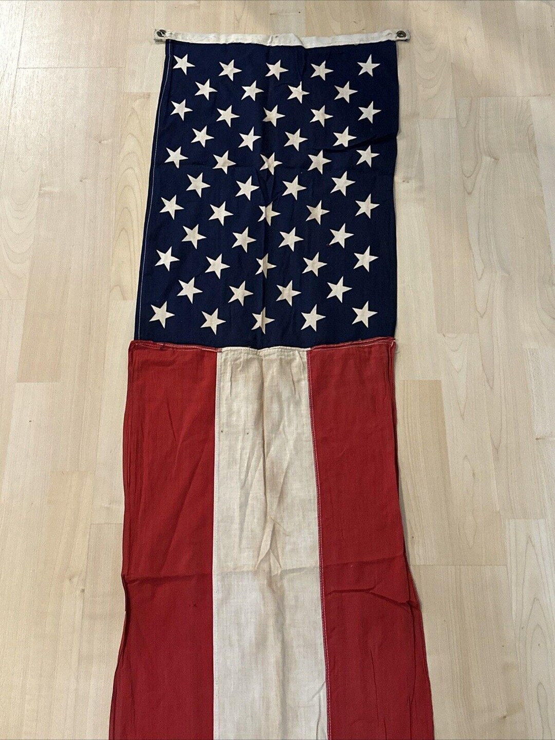 Vtg United States 50 Star Thin Flag Banner 16”x113” - Etsy