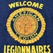 Vtg American Legion “welcome Legionnaires” Flag Banner C. 1950s - Etsy