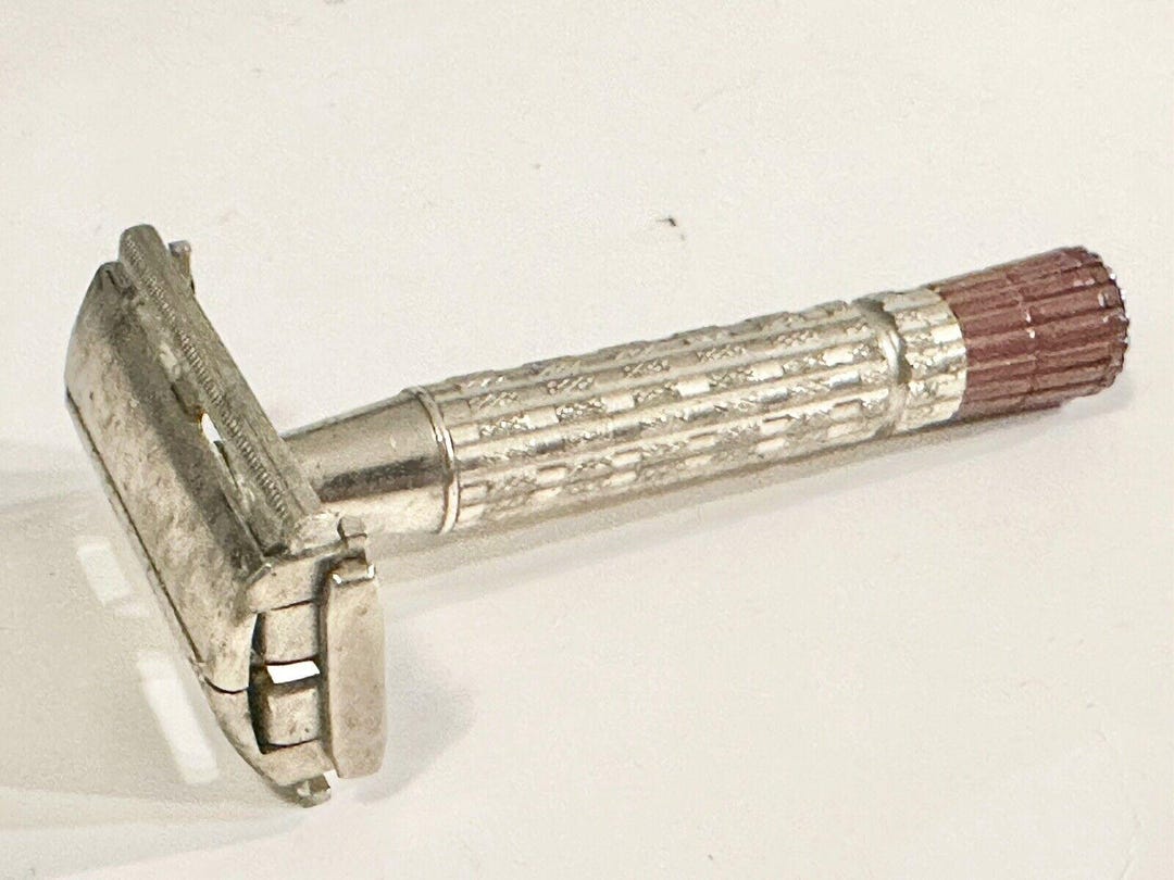 Vintage Gillette Red Tip Super Speed Razor A-4 1955 - Etsy