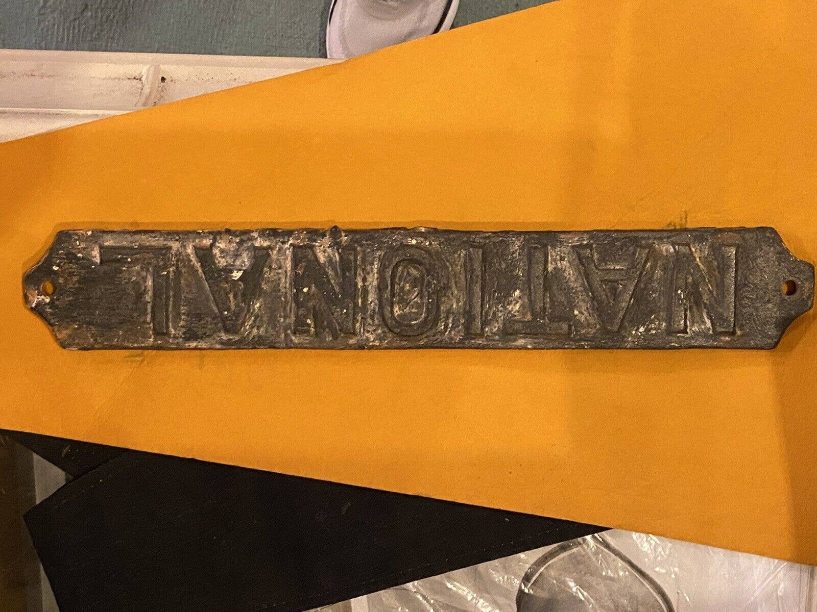 National Cast Iron Sign - Cash Register ? - Etsy
