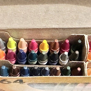 Vintage Crayola Crayons Smith & Binney Box of 64 W/ Sharpener 1990 . - Etsy