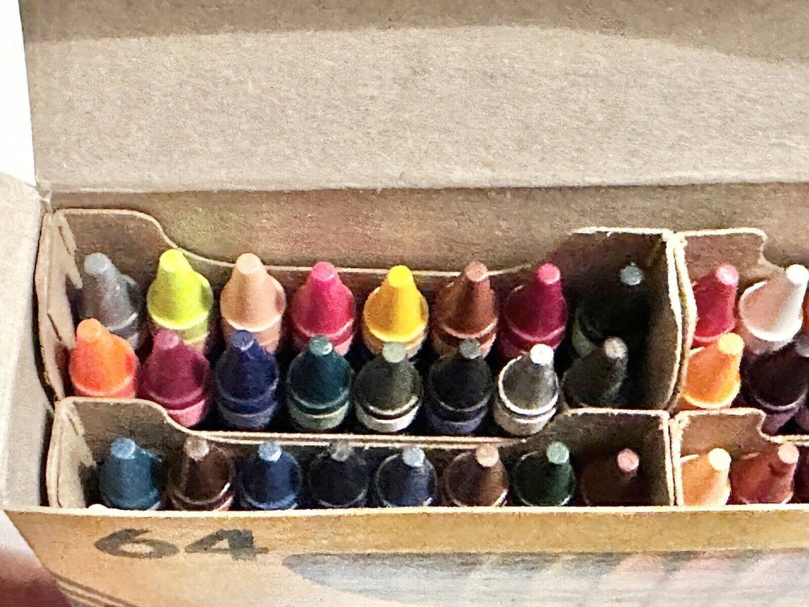 Vintage Crayola Crayons Smith & Binney Box of 64 W/ Sharpener 1990 . - Etsy