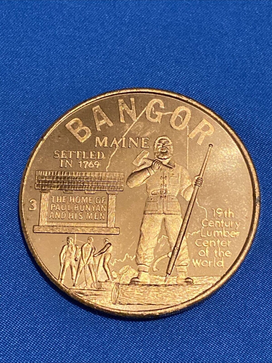 Bangor Maine Token Coin - Paul Bunyan - Etsy