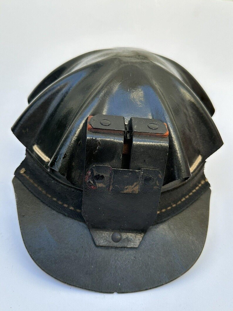 ANTIQUE COAL MINERS Turtle Shell Hat Helmet Orig Label Cool Cap Fine ...