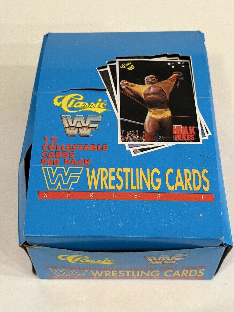 1990 Classic WWF Wrestling Series 1 Cards Full Box of 36 Sealed Foil ...