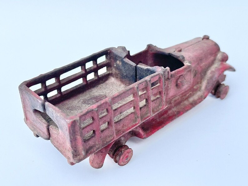 Antique Cast Iron Farm Stake Truck Old Vintage Metal Hubley ? Kenton ...