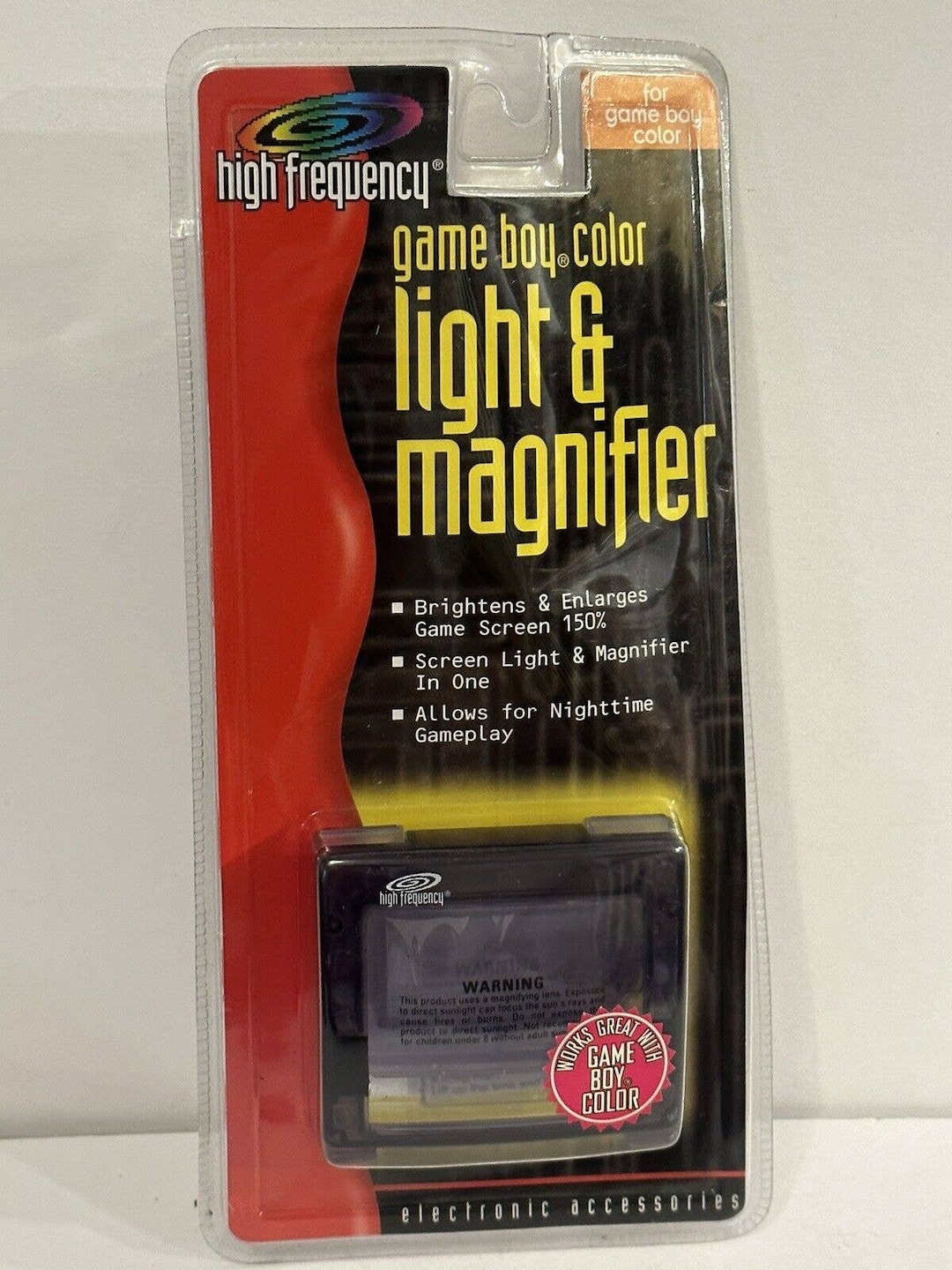 Game Boy Color Light and Magnifier high Frequency 1998 - Etsy