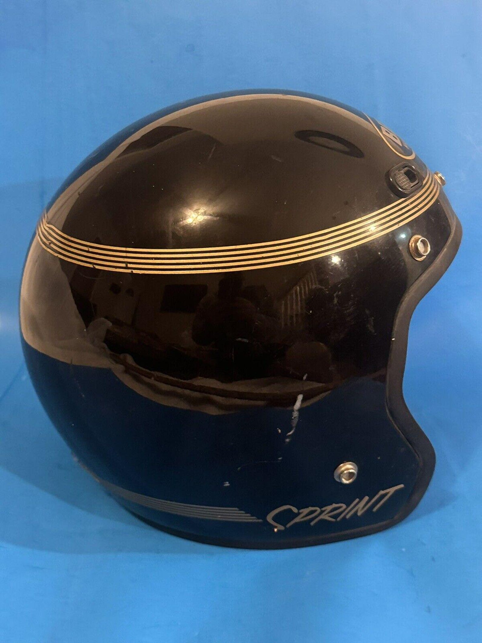 Vintage Bell Sprint Motorcycle Helmet Large /XL - Etsy