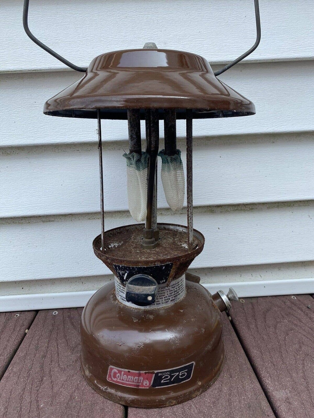 Vintage Coleman Two Mantle Brown Lantern Model 275 Used (stamped 79) NO Globe - Etsy