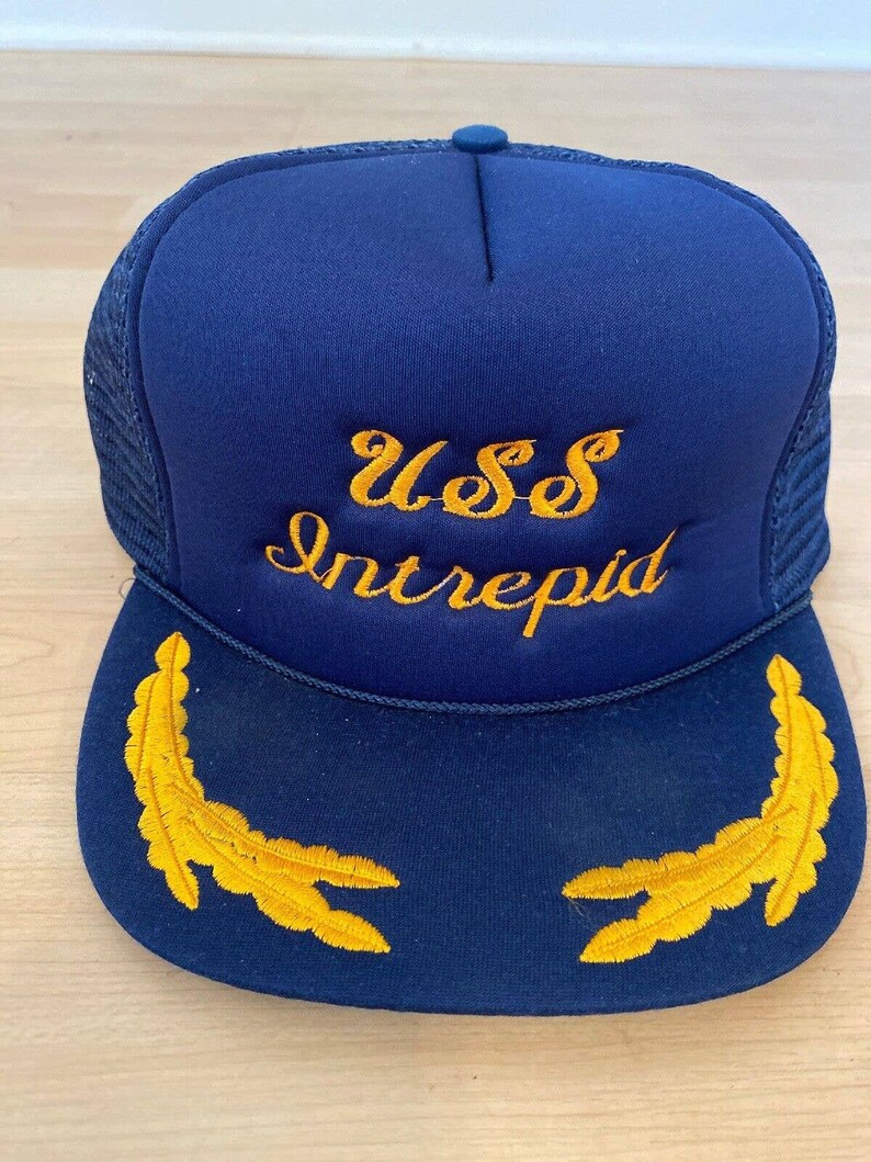 Vintage USS Intrepid US Navy Carrier Hat U.S Military Cap USA - Etsy