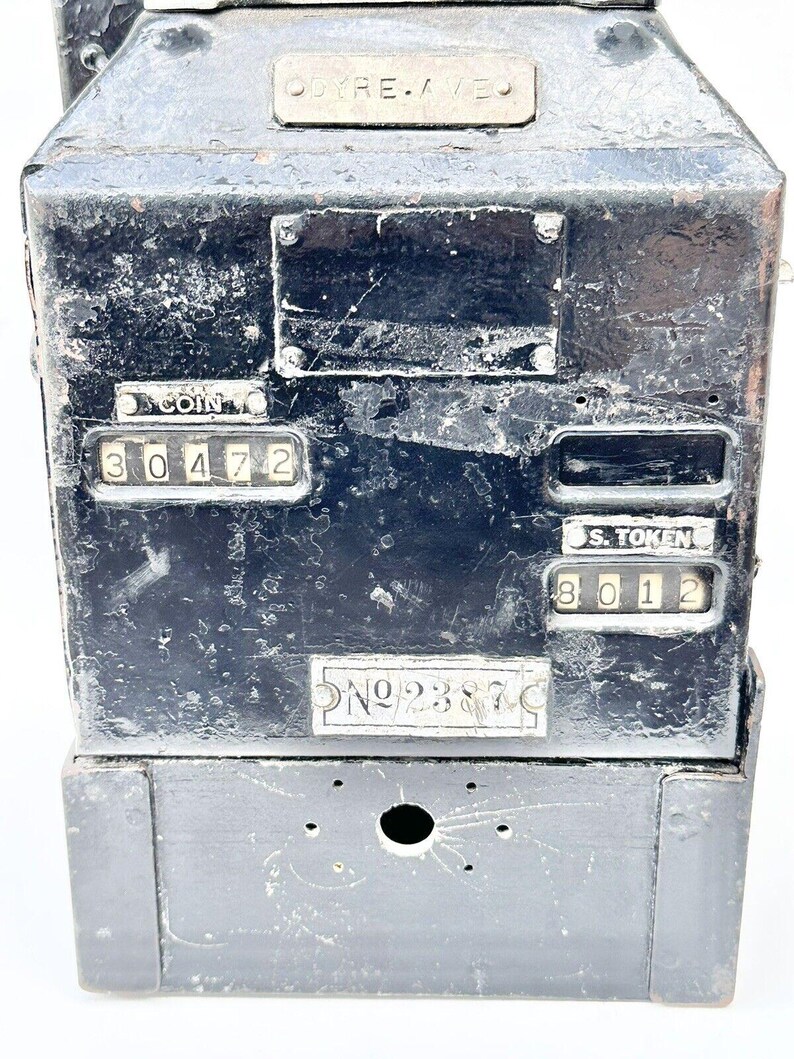 Antique Fare Box Bus Trolley Street Car Coin/token/ticket Machine ...